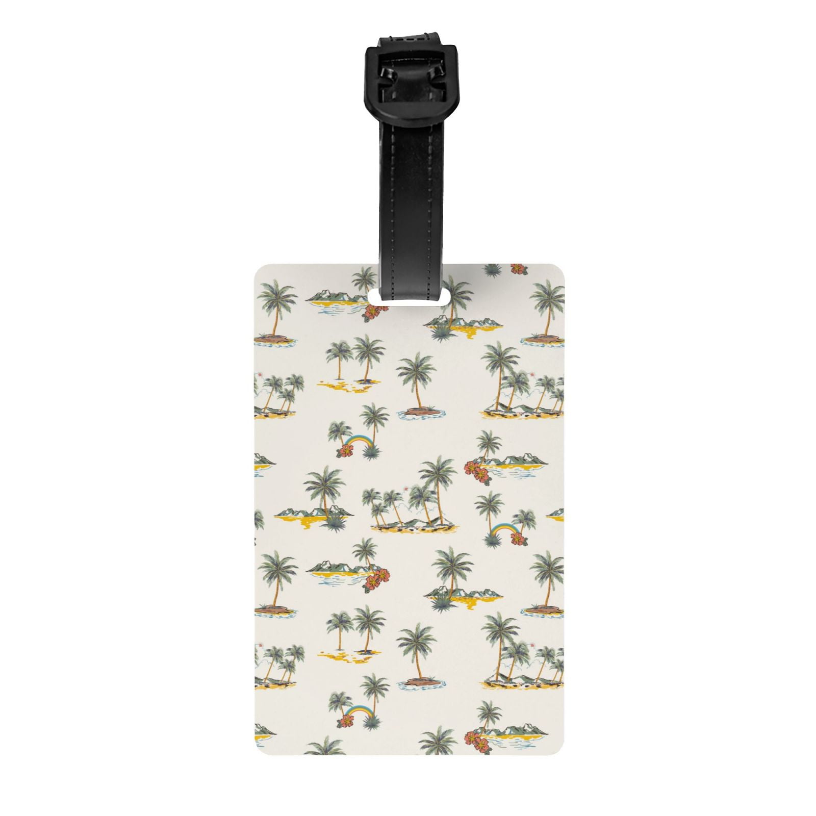 Luggage Tags - Summer tropical Hawaii tree PVC Luggage Tags for ...