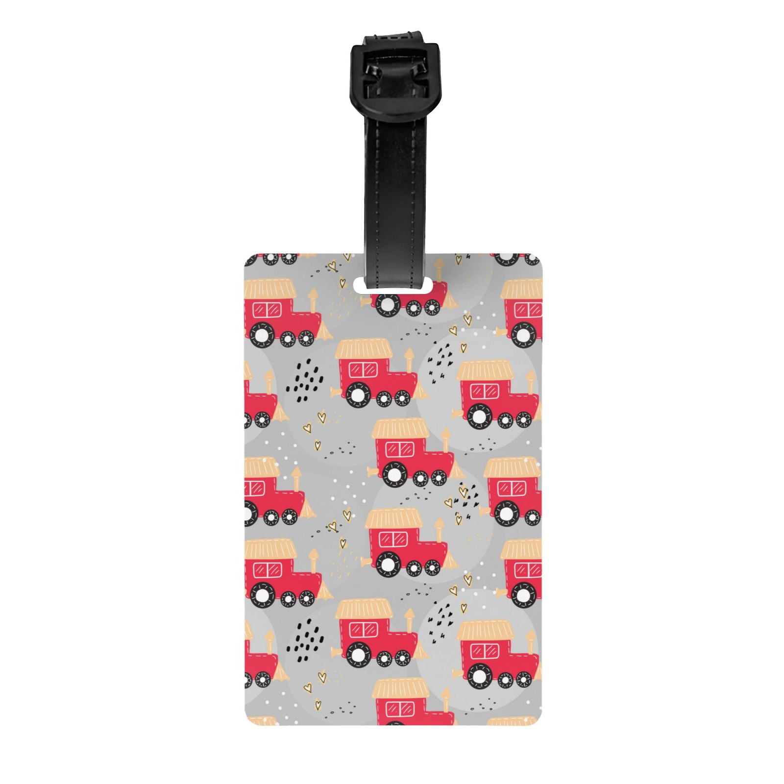 Luggage Tags - Train Pattern PVC Luggage Tags for Suitcases Travel Bag ...