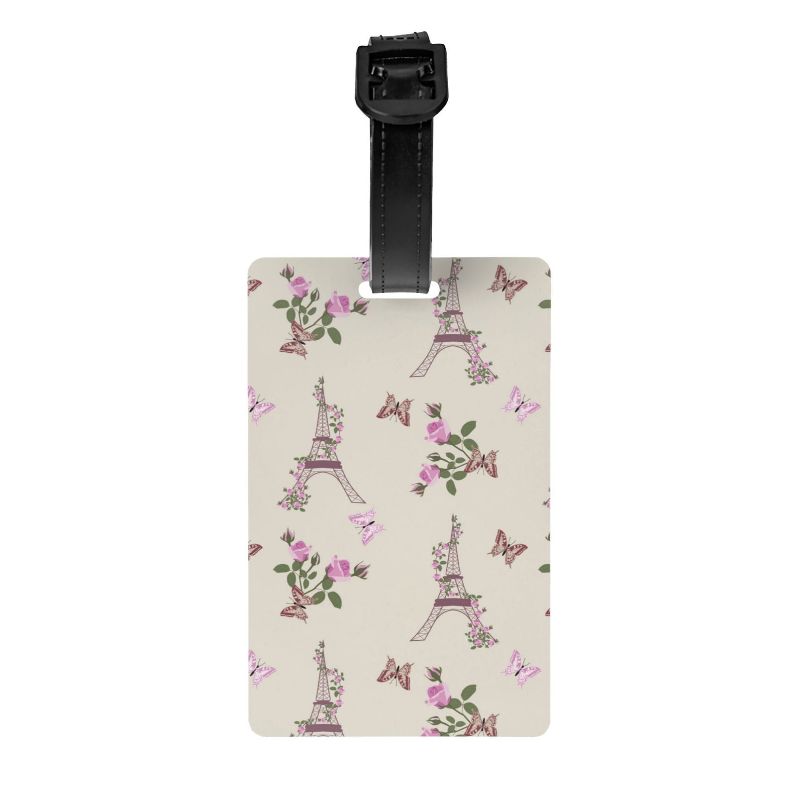 Luggage Tags - butterfly Tower flower PVC Luggage Tags for Suitcases ...