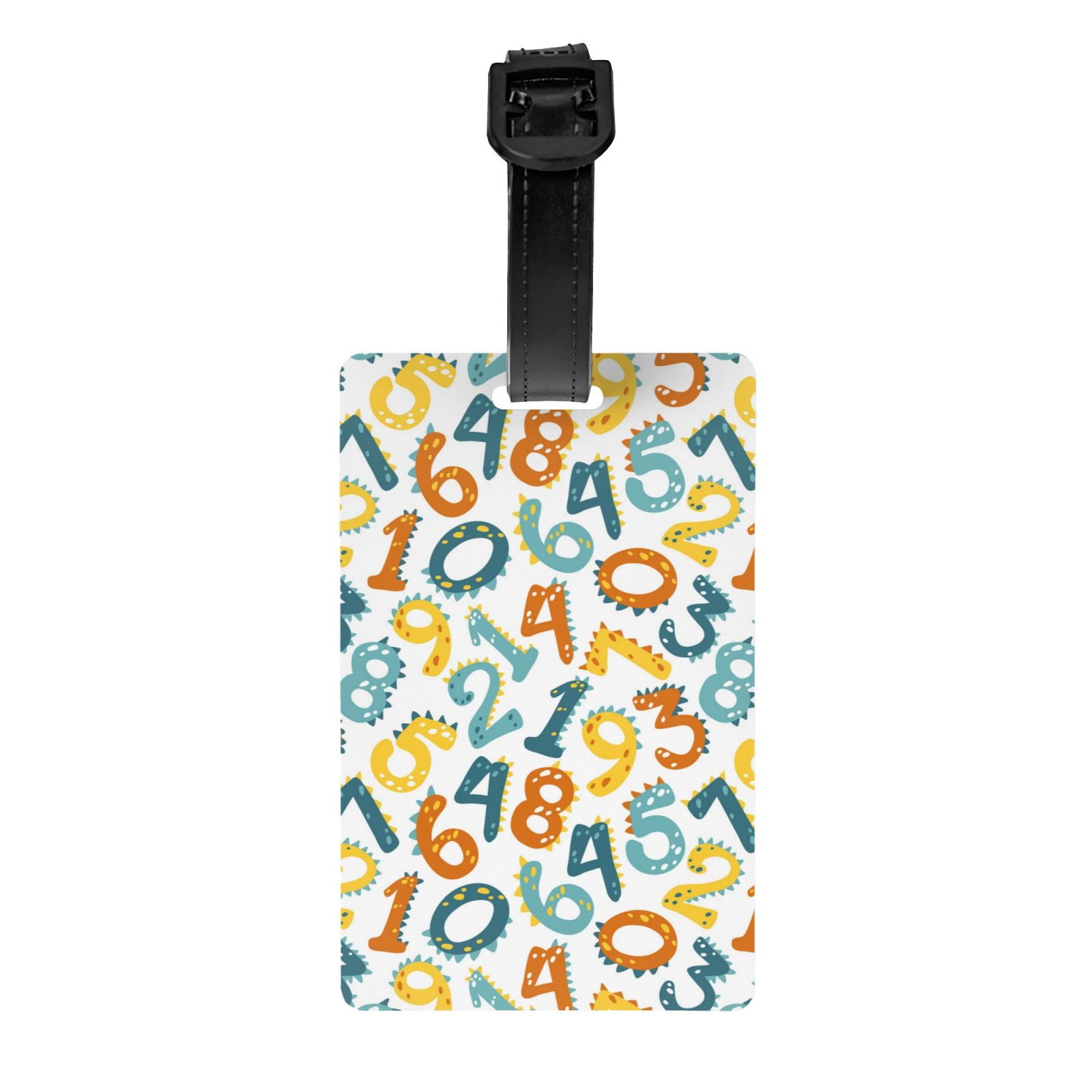 Luggage Tags - cartoon Math number Print PVC Luggage Tags for Suitcases ...