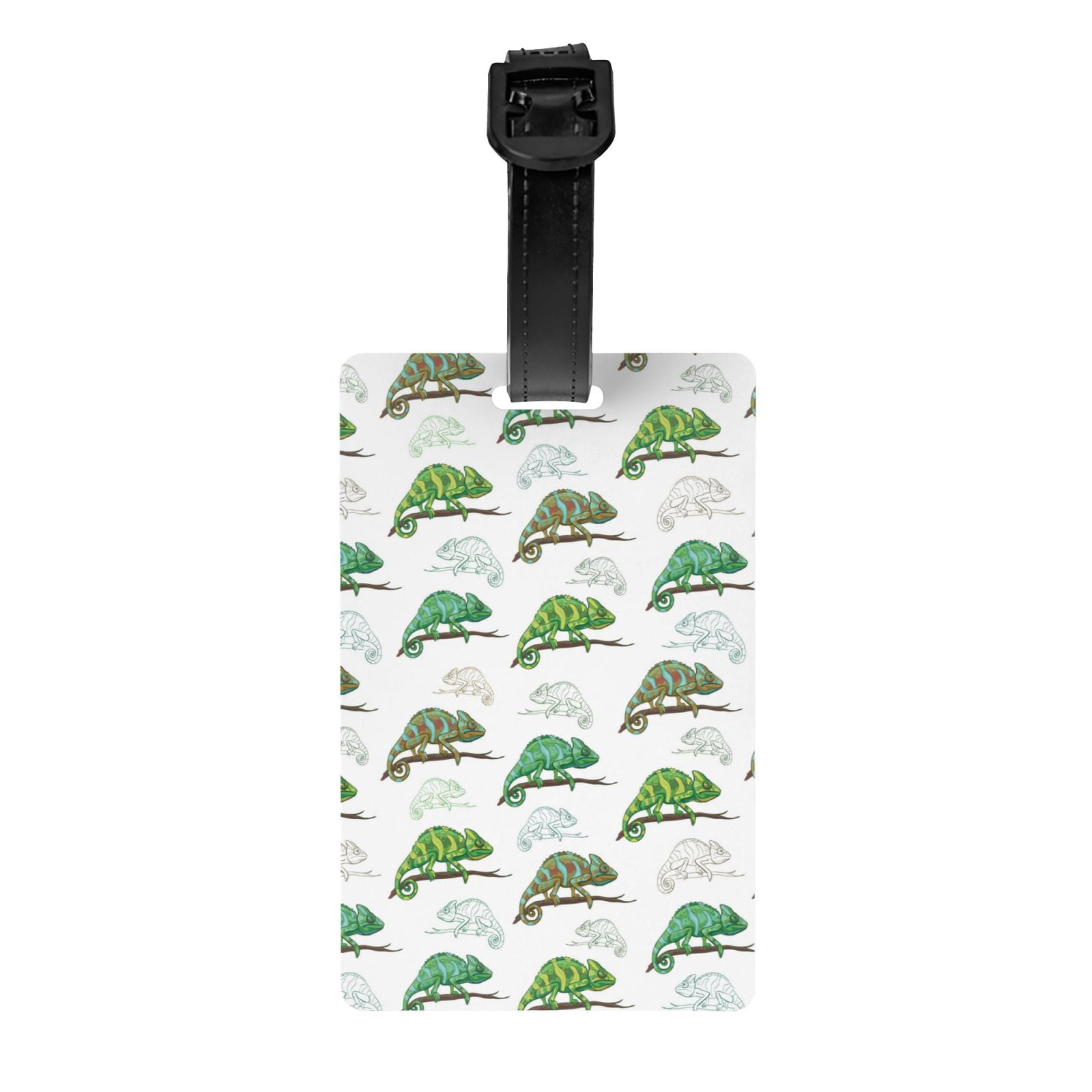 Luggage Tags - cartoon cute lizard chameleon PVC Luggage Tags for ...
