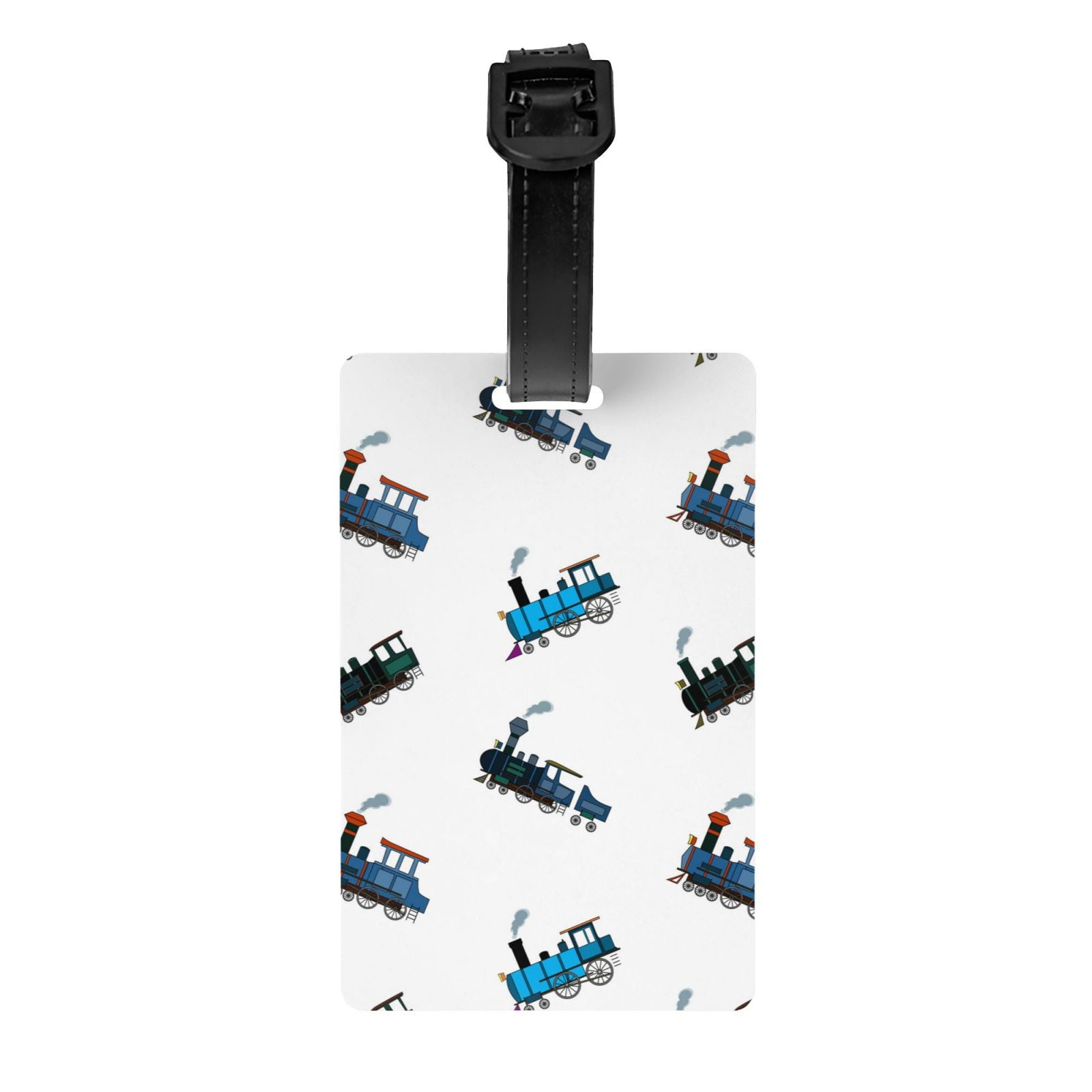 Luggage Tags - color Train Pattern PVC Luggage Tags for Suitcases ...