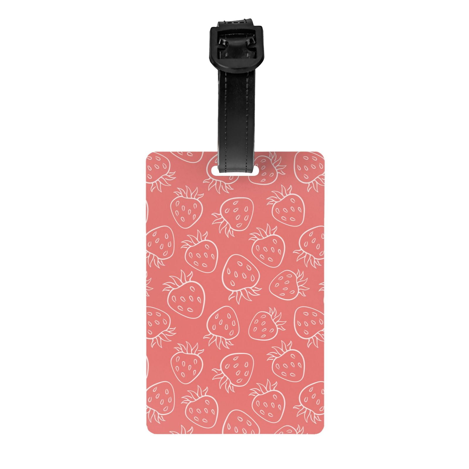 Luggage Tags - cute pink Strawberry PVC Luggage Tags for Suitcases ...