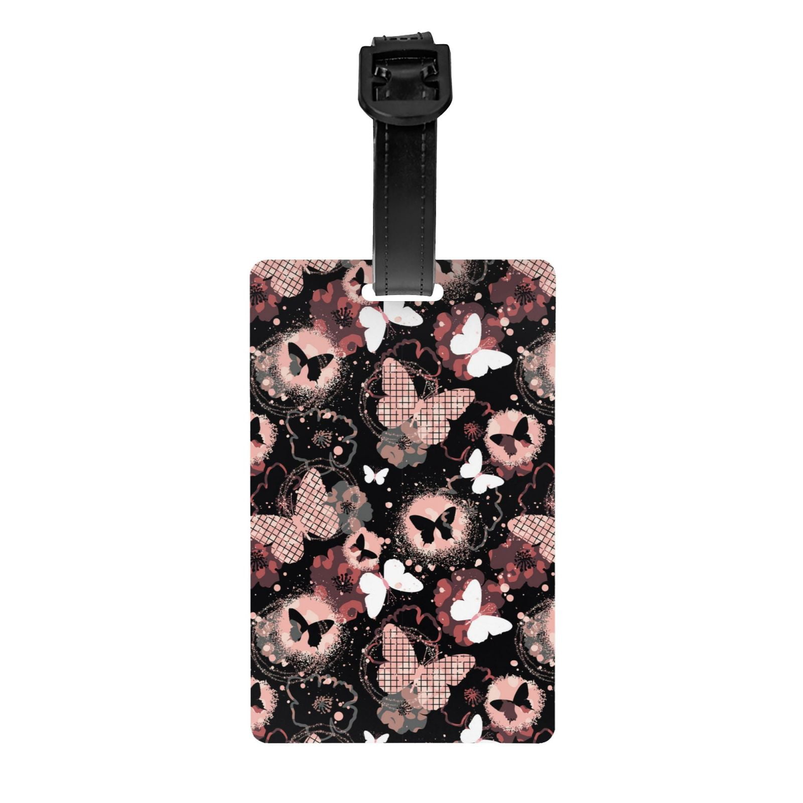Luggage Tags for Suitcases, Butterflies1 Leather Bag Luggage Tags ID ...