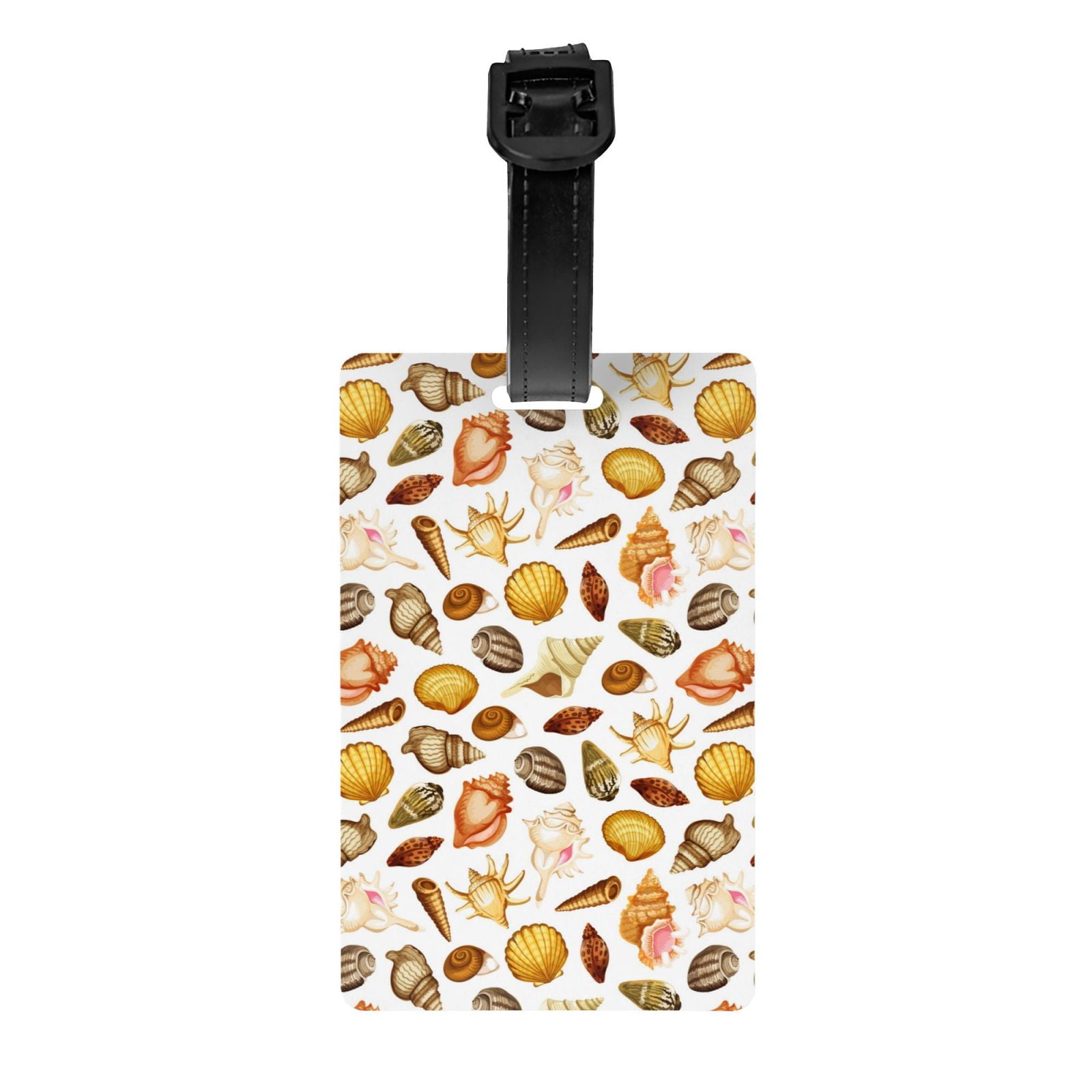 Luggage Tags for Suitcases, Conch Shells Print No.9029 Leather Bag ...