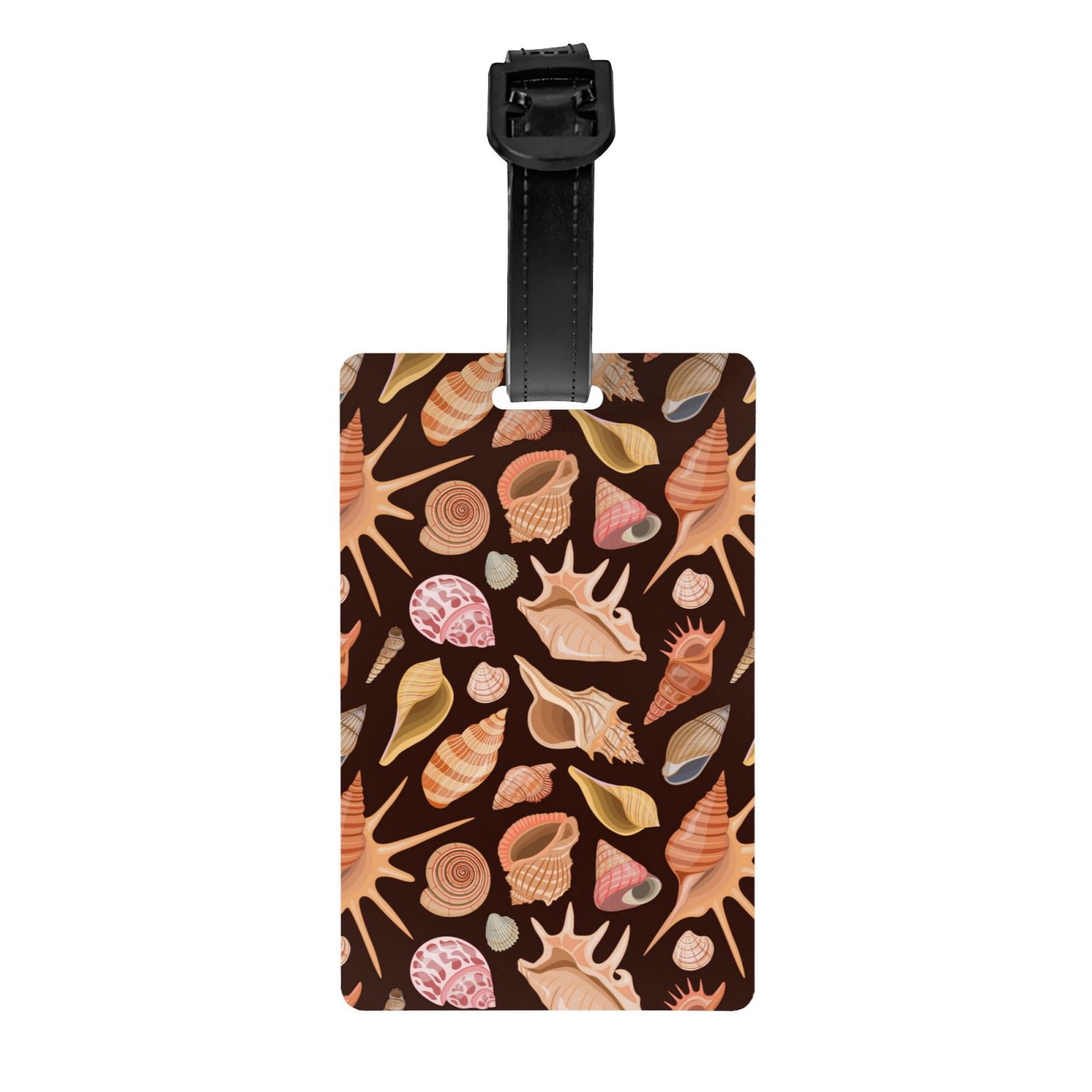 Luggage Tags for Suitcases, Conch Shells Print No.9071 Leather Bag ...
