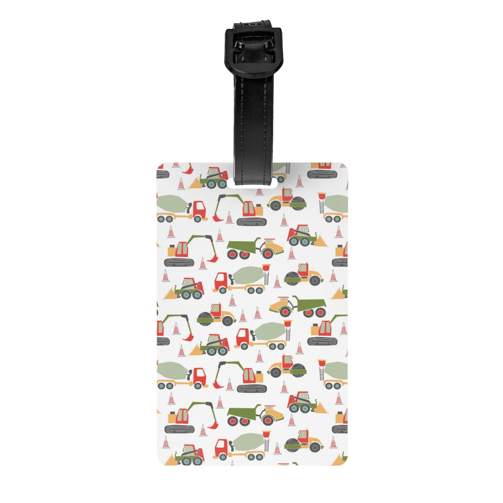 Luggage Tags for Suitcases, Excavator Leather Bag Luggage Tags ID Label ...