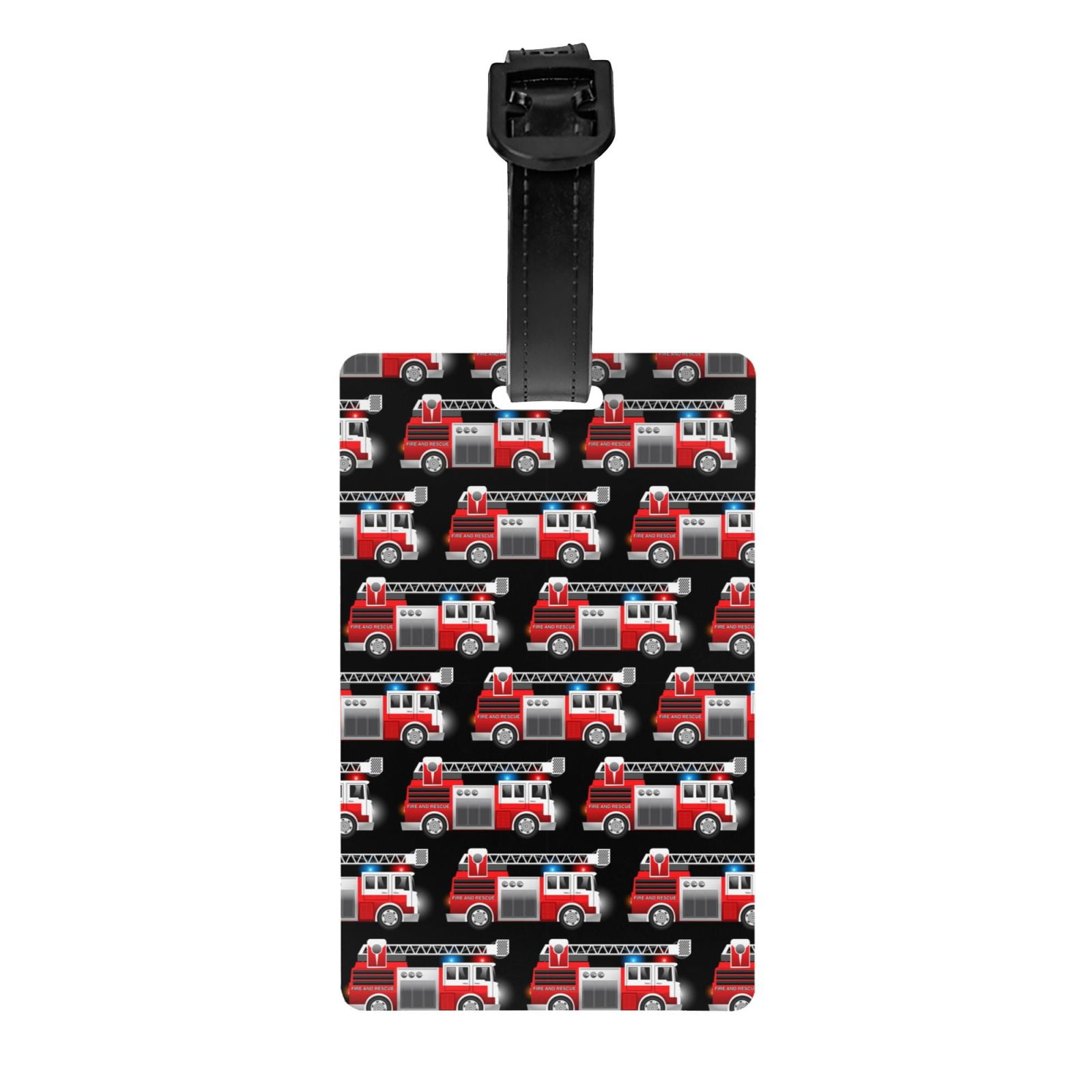 Luggage Tags for Suitcases, Fire and Rescue Truck Leather Bag Luggage ...