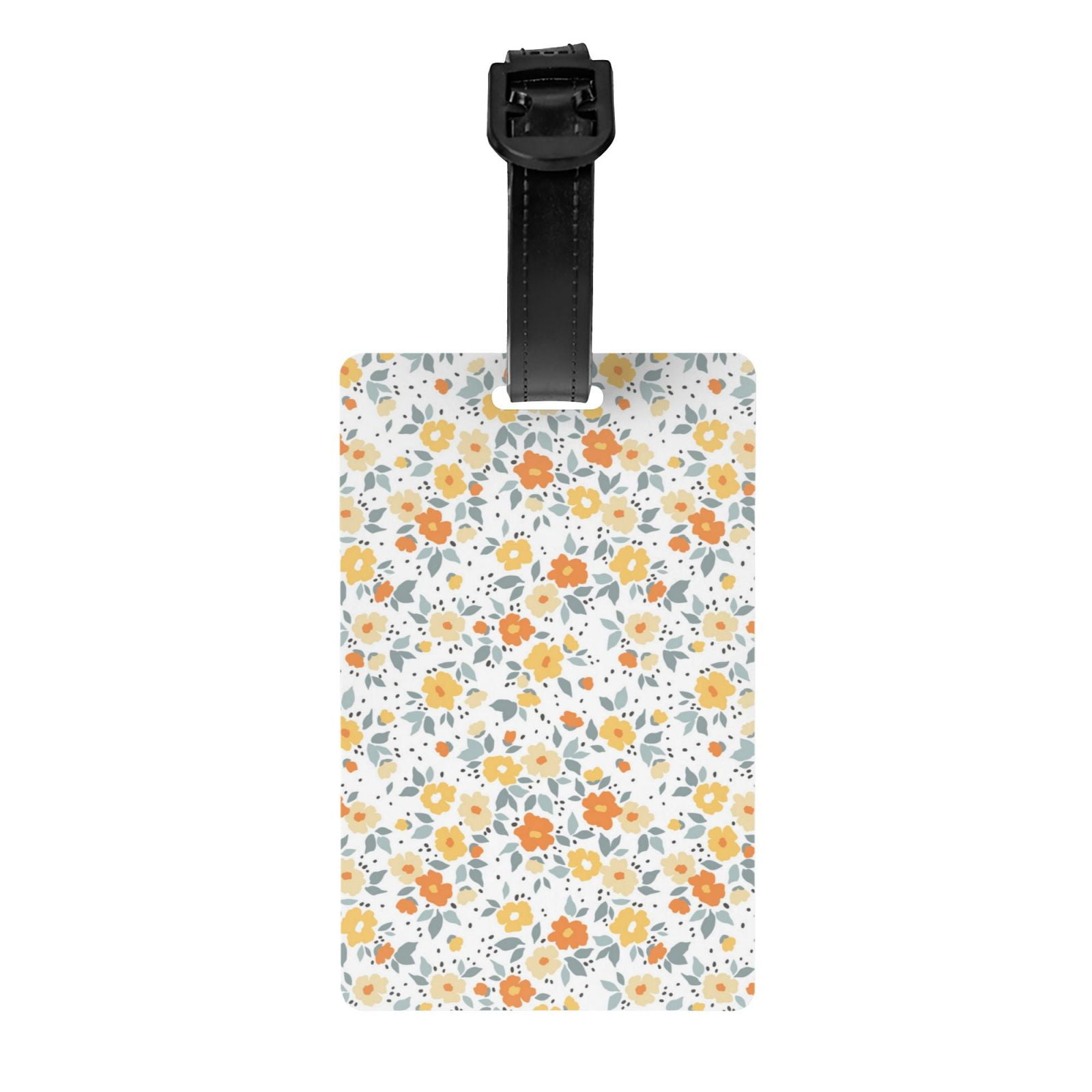 Luggage Tags for Suitcases, Floral1 Leather Bag Luggage Tags ID Label ...