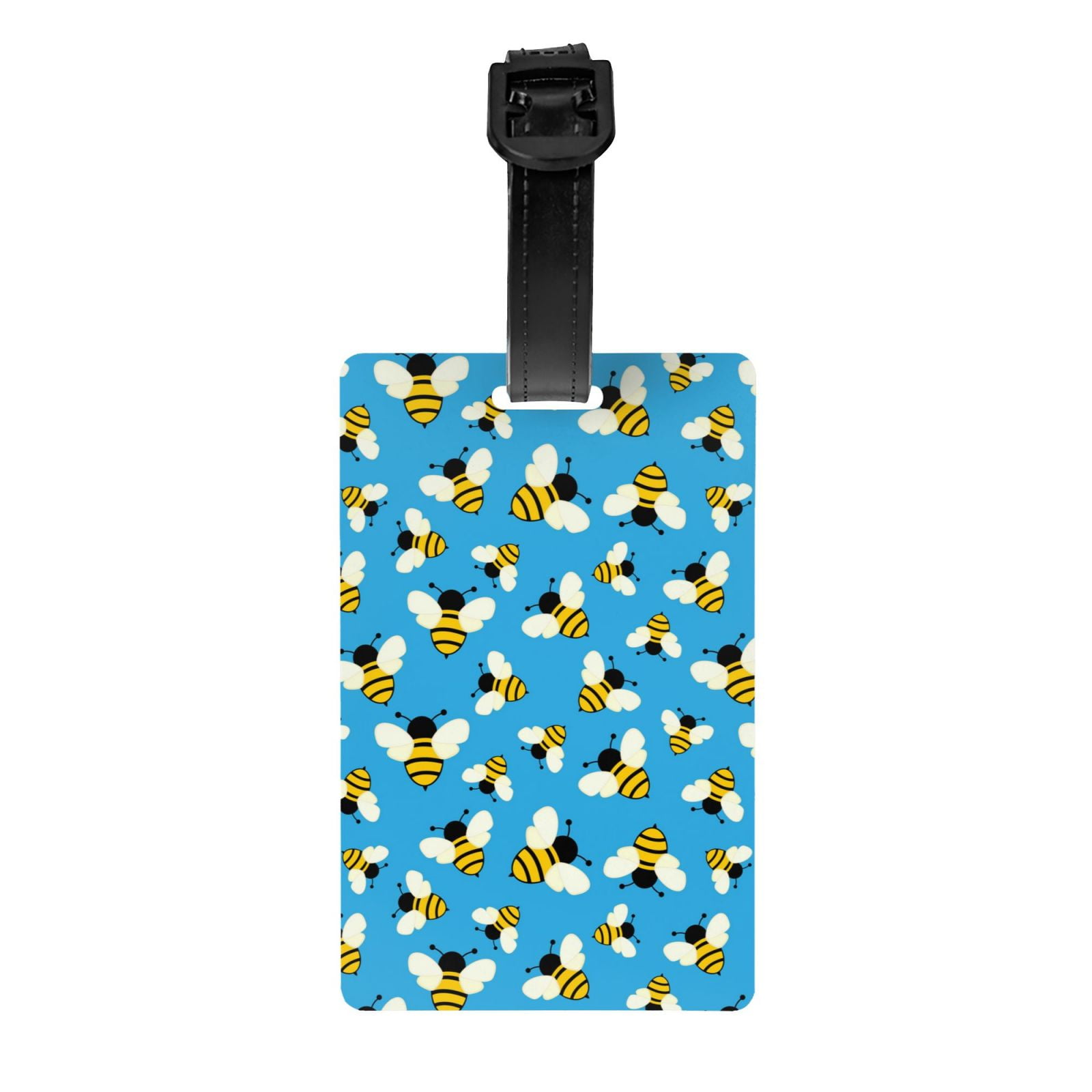 Luggage Tags for Suitcases, Flying Bees Leather Bag Luggage Tags ID ...