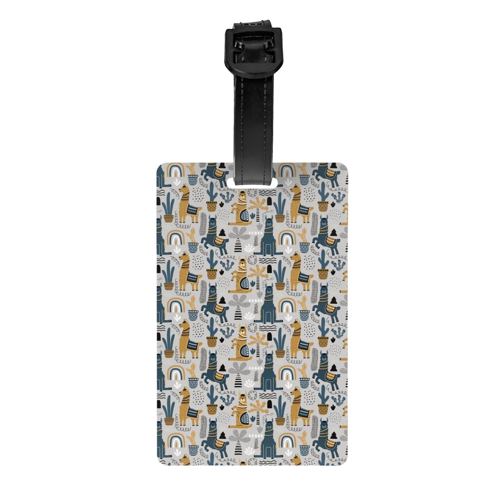 Luggage Tags for Suitcases, Llama and Cactus1 Leather Bag Luggage Tags ...
