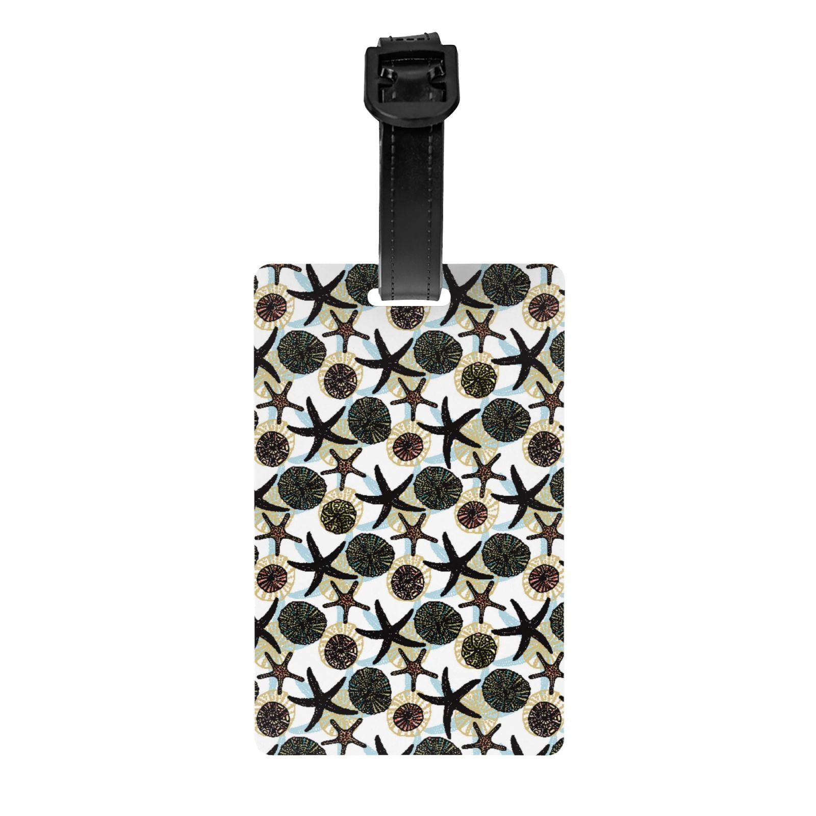 Luggage Tags for Suitcases, Sea urchin Leather Bag Luggage Tags ID ...