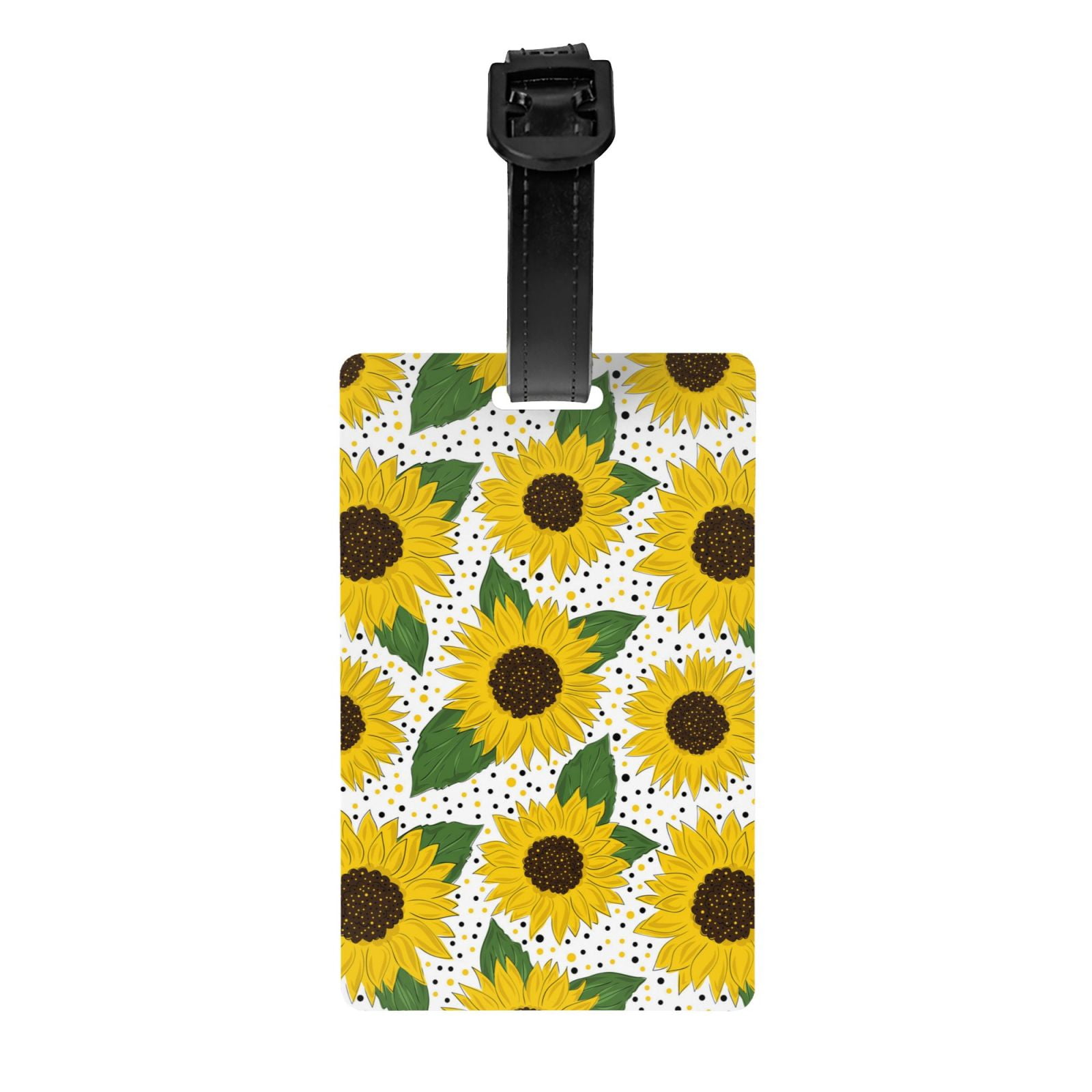 Luggage Tags for Suitcases, Sunflowers Leather Bag Luggage Tags ID ...