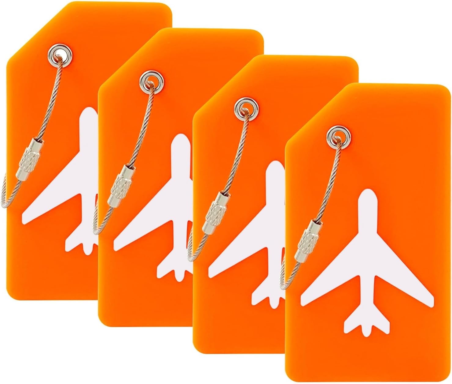 Mziart Luggage Tags for Suitcases 4 Pack, TSA Approved Soft Silicone ...