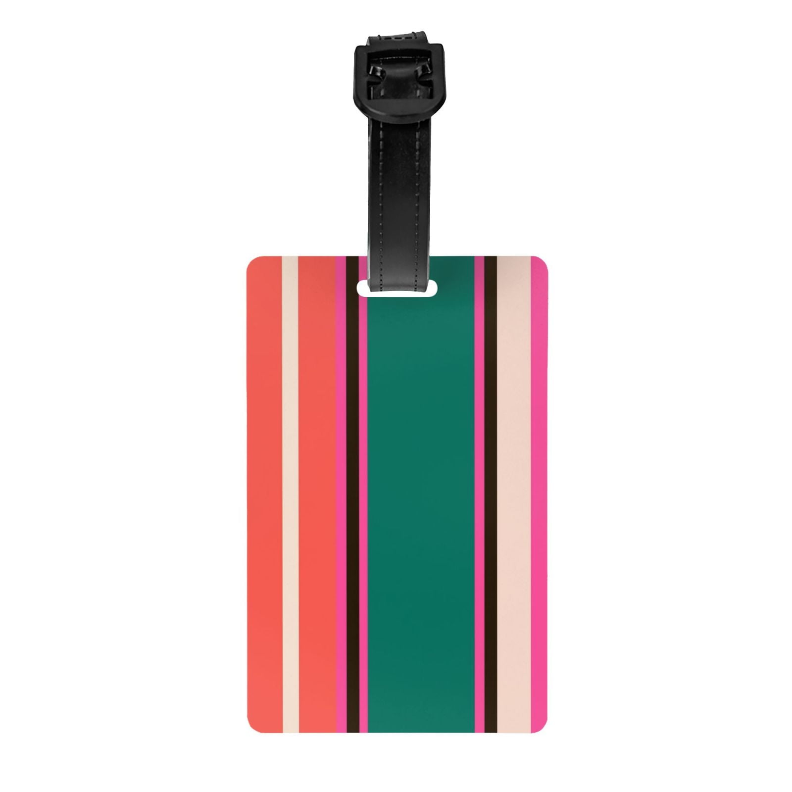 Luggage Tags for Suitcases, Vertical Stripes Leather Bag Luggage Tags ...