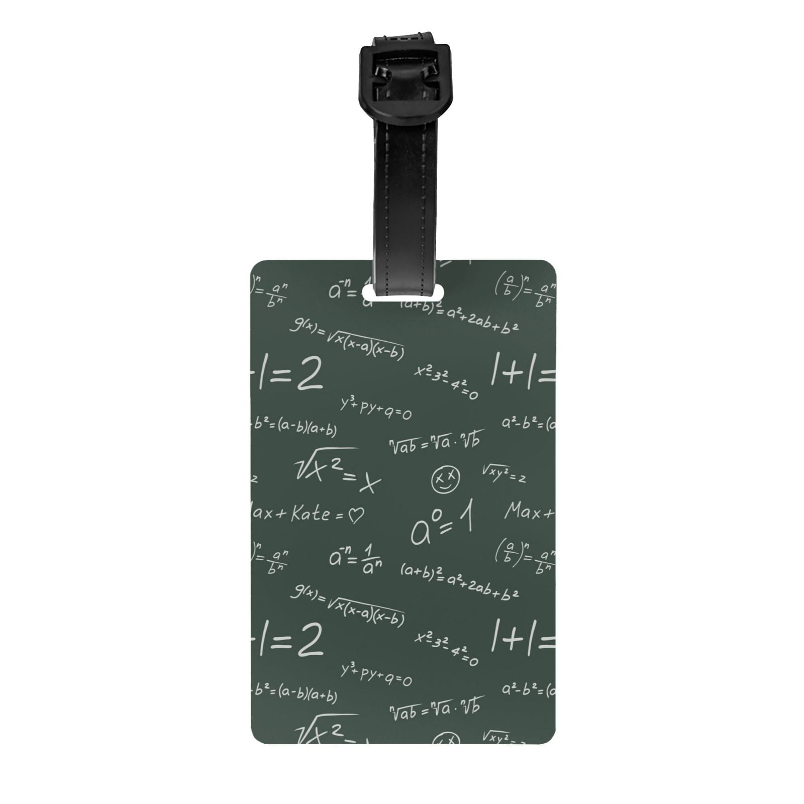 Luggage Tags for Suitcases, formula equation math Print Leather Bag ...