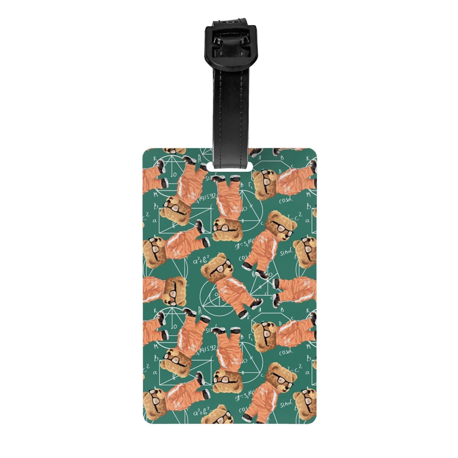 Luggage Tags for Suitcases, math formula Bear Leather Bag Luggage Tags ...