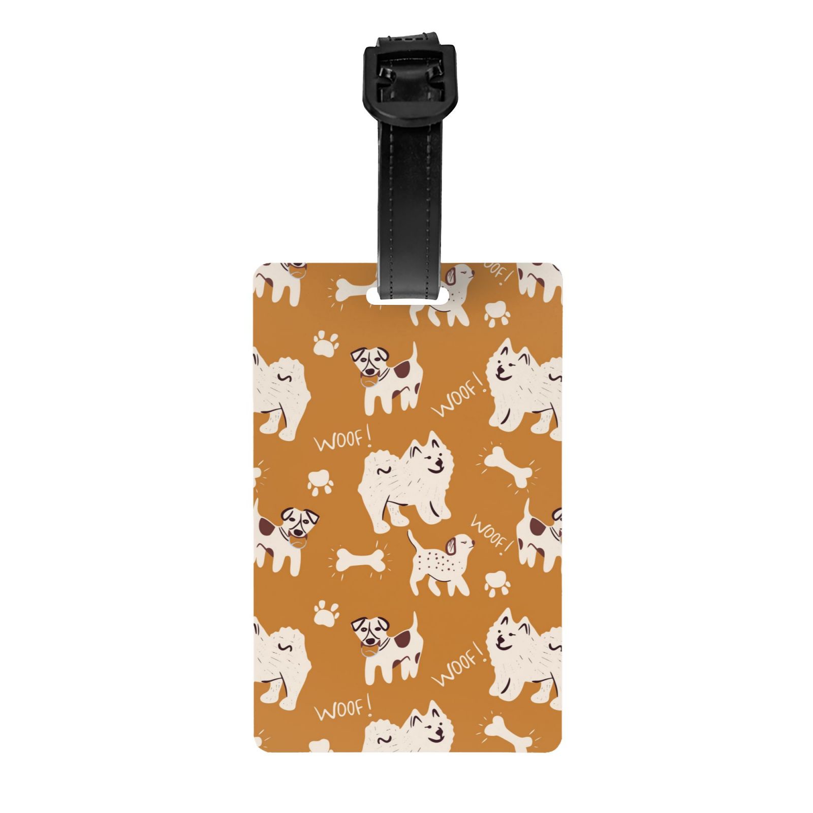 Luggage Tags for Suitcases, woof Dog Puppy Leather Bag Luggage Tags ID ...