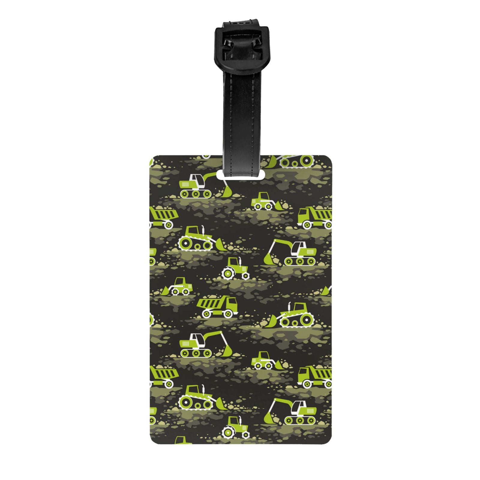 Luggage Tags - light green excavator PVC Luggage Tags for Suitcases ...