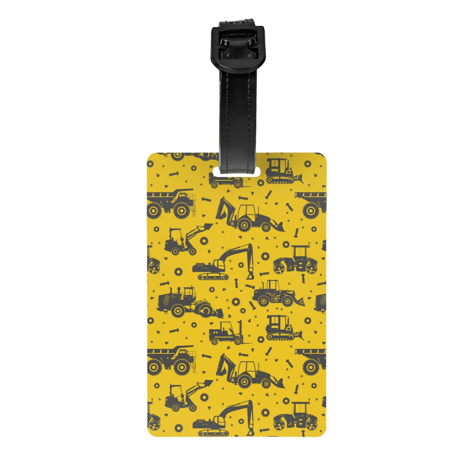 Luggage Tags - vintage excavator PVC Luggage Tags for Suitcases Travel ...