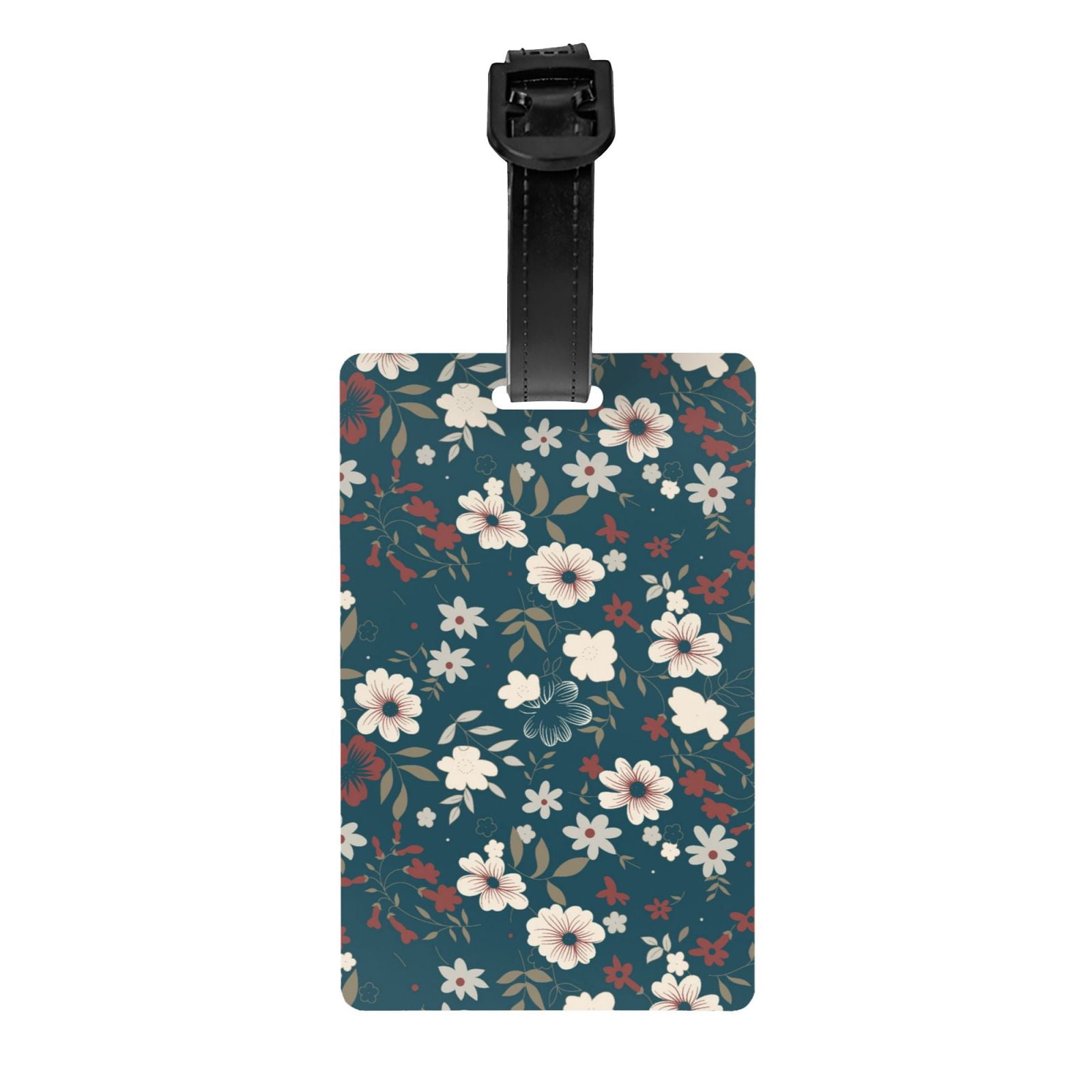 Luggage Tags - vintage floral PVC Luggage Tags for Suitcases Travel Bag ...