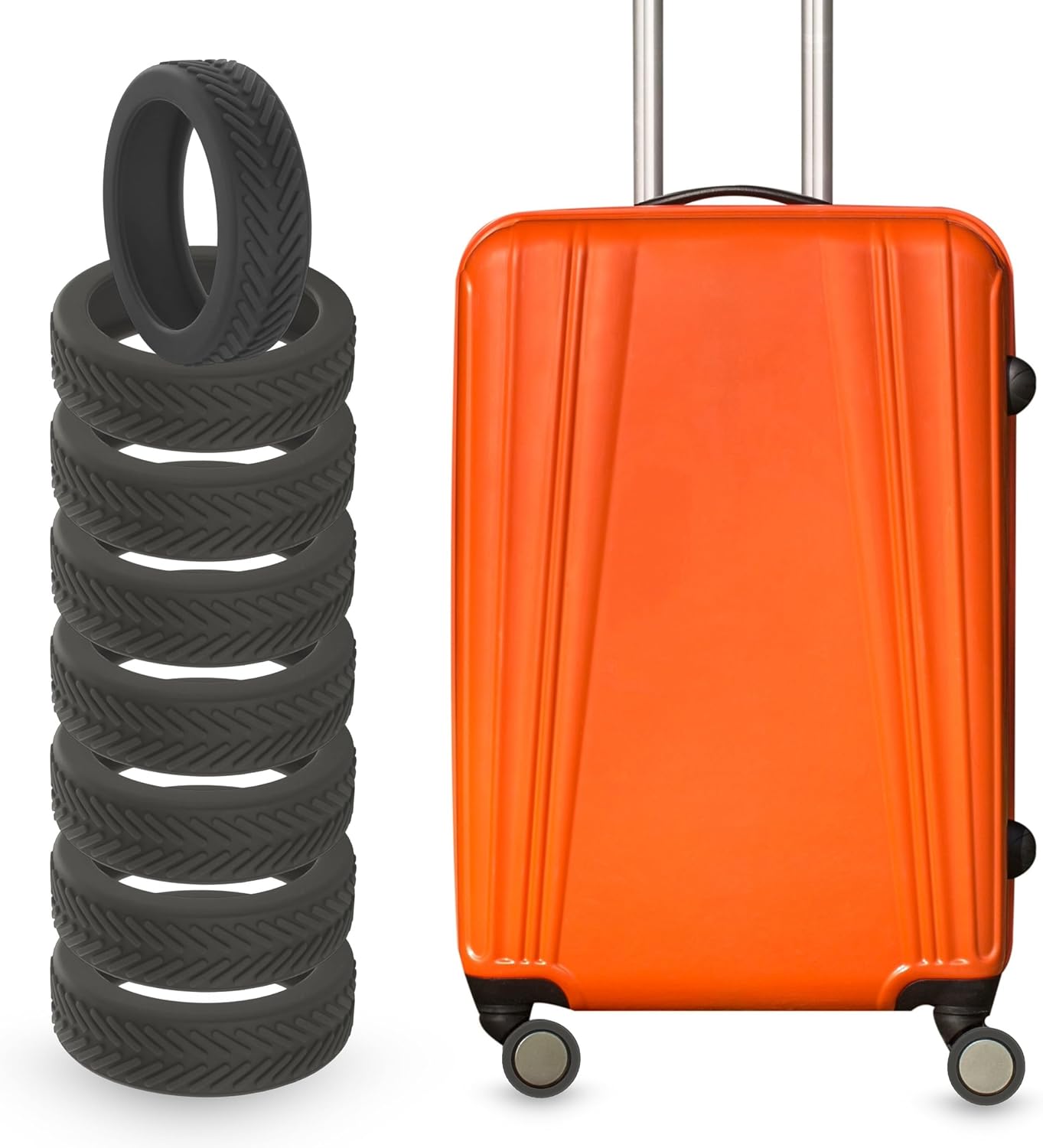 Luggage Wheel Covers for Suitcase and Office Chairs with Wheels Covers ...