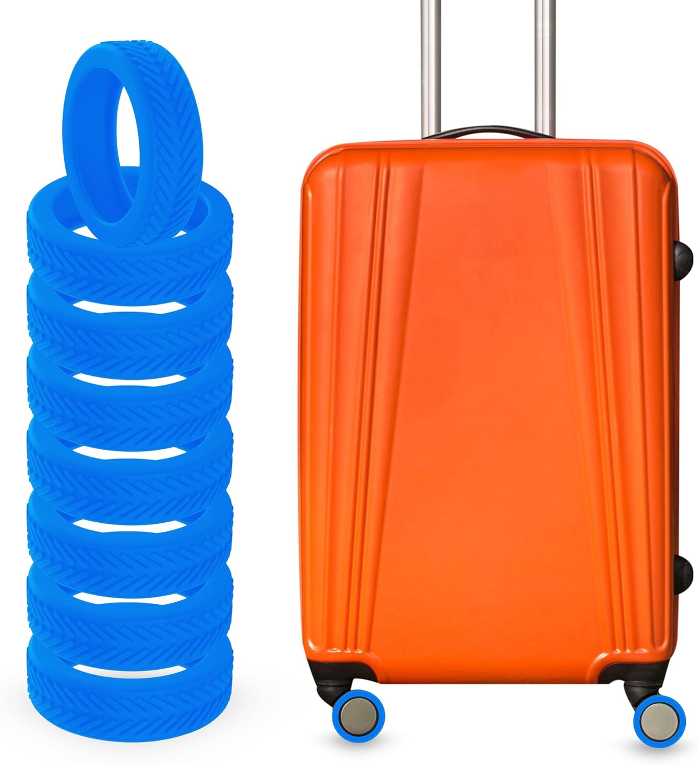 Luggage Wheel Covers for Suitcase and Office Chairs with Wheels Covers ...