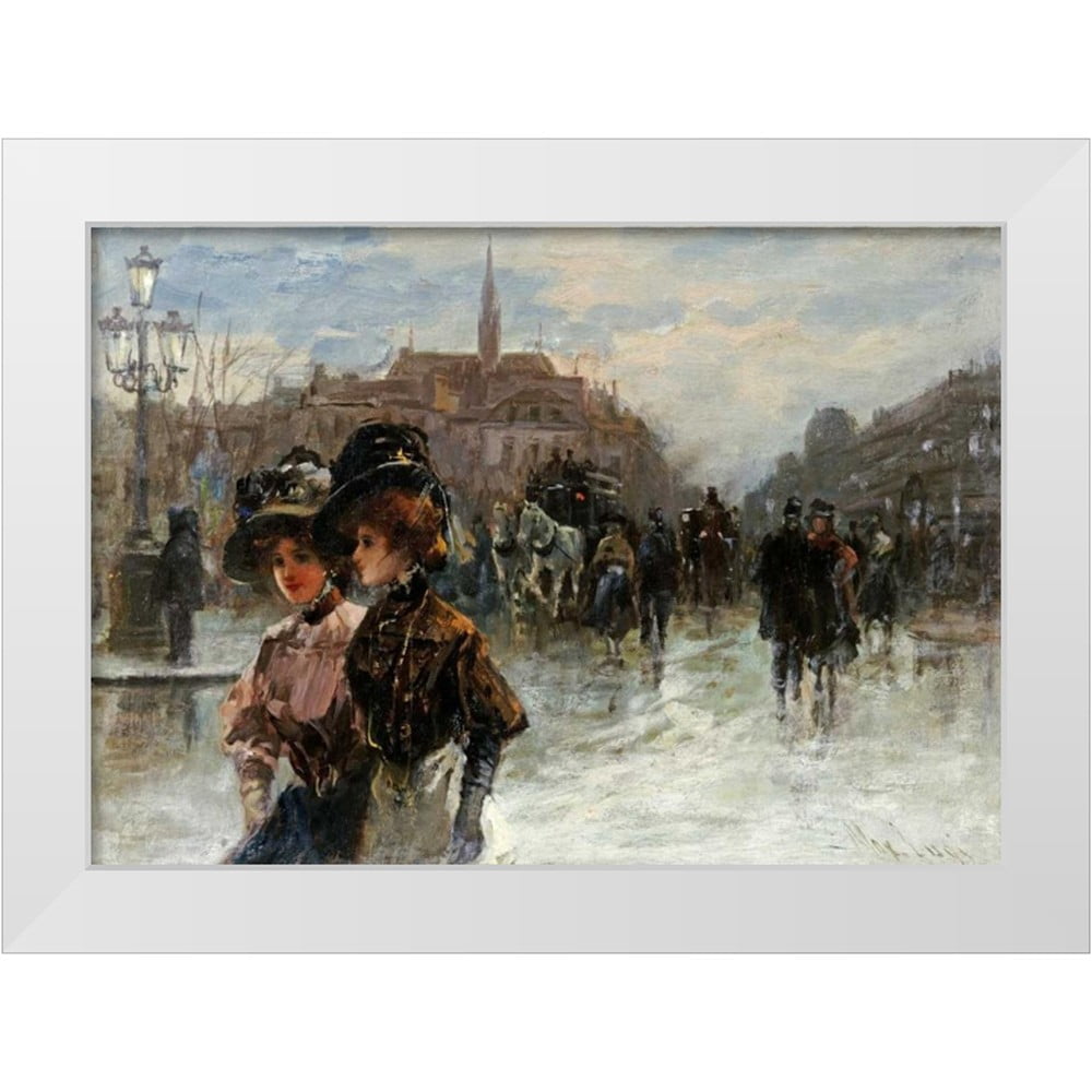 Lugi, Max 24x18 White Modern Wood Framed Museum Art Print Titled - A ...
