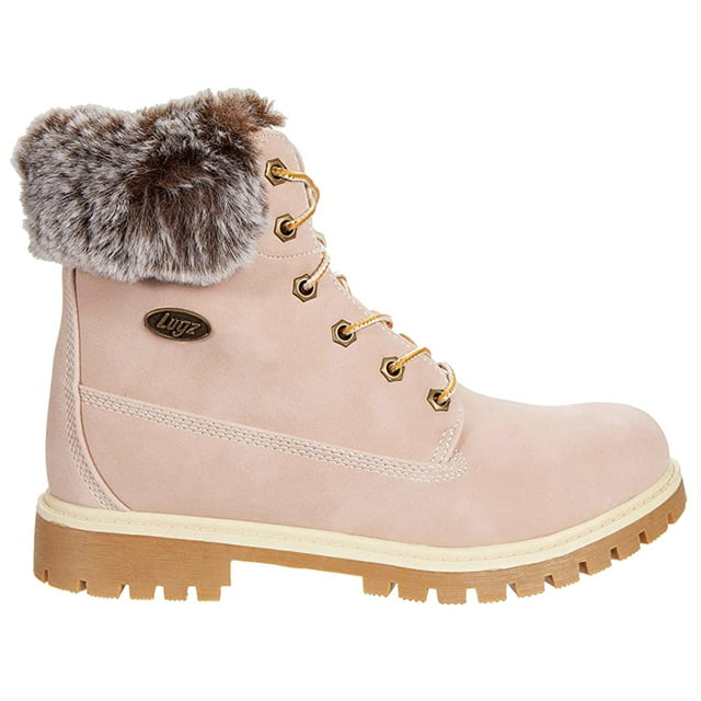 Lugz Womens Rucker Hi Faux Fur Lace Up Casual Ankle Boots - Walmart.com