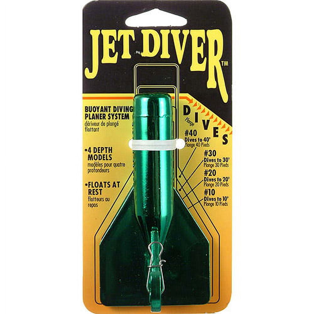 Luhr Jensen Jet Diver 4" Metallic Green - Walmart.com