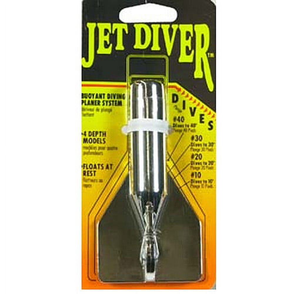 Luhr Jensen 4" Silver Jet Diver for Trolling and Back-Trolling - Walmart.com