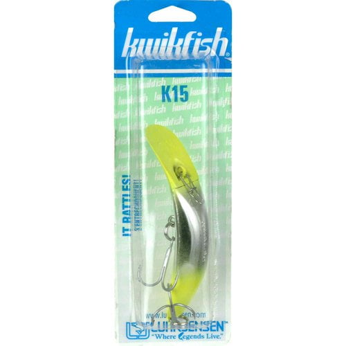 Luhr Jensen K15 Rattlin' Kwikfish, Silver / Chartreuse - Walmart.com