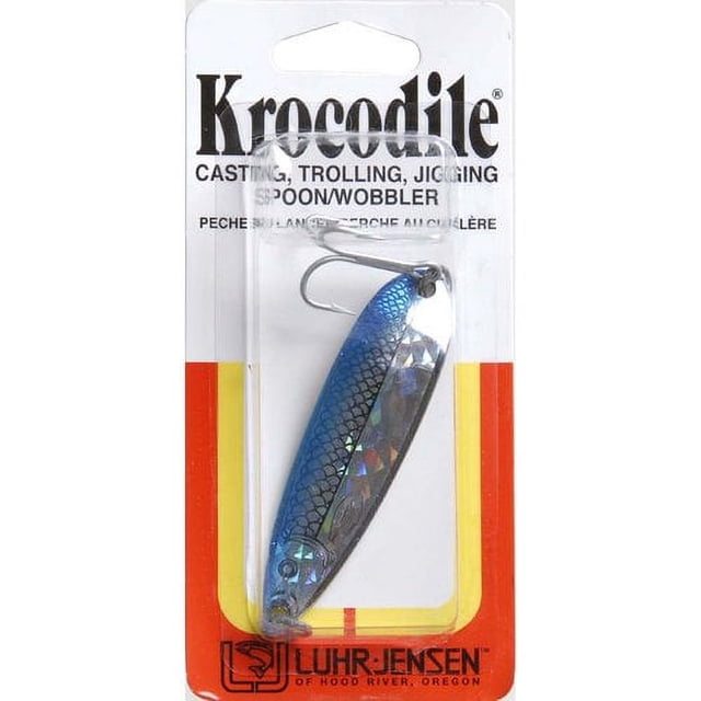 Luhr Jensen Krocodile 1oz Spoon Fishing Lure 3 5/16" Live Image/Neon ...