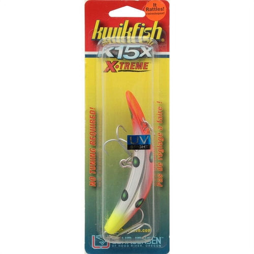 Luhr Jensen KwikFish Exreme Fishing Lure 5" Flo Red/Chartreuse - Walmart.com