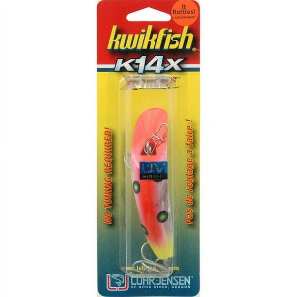 Luhr Jensen Kwikfish Exreme Trolling Lure 4 1/4" Flo Pink/Chartreuse - Walmart.com