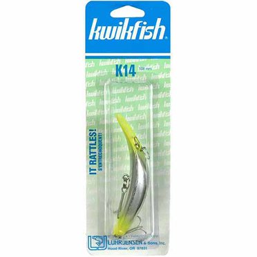Luhr Jensen Kwikfish Exreme Trolling Lure 4 1/4" Flo Pink/Chartreuse - Walmart.com