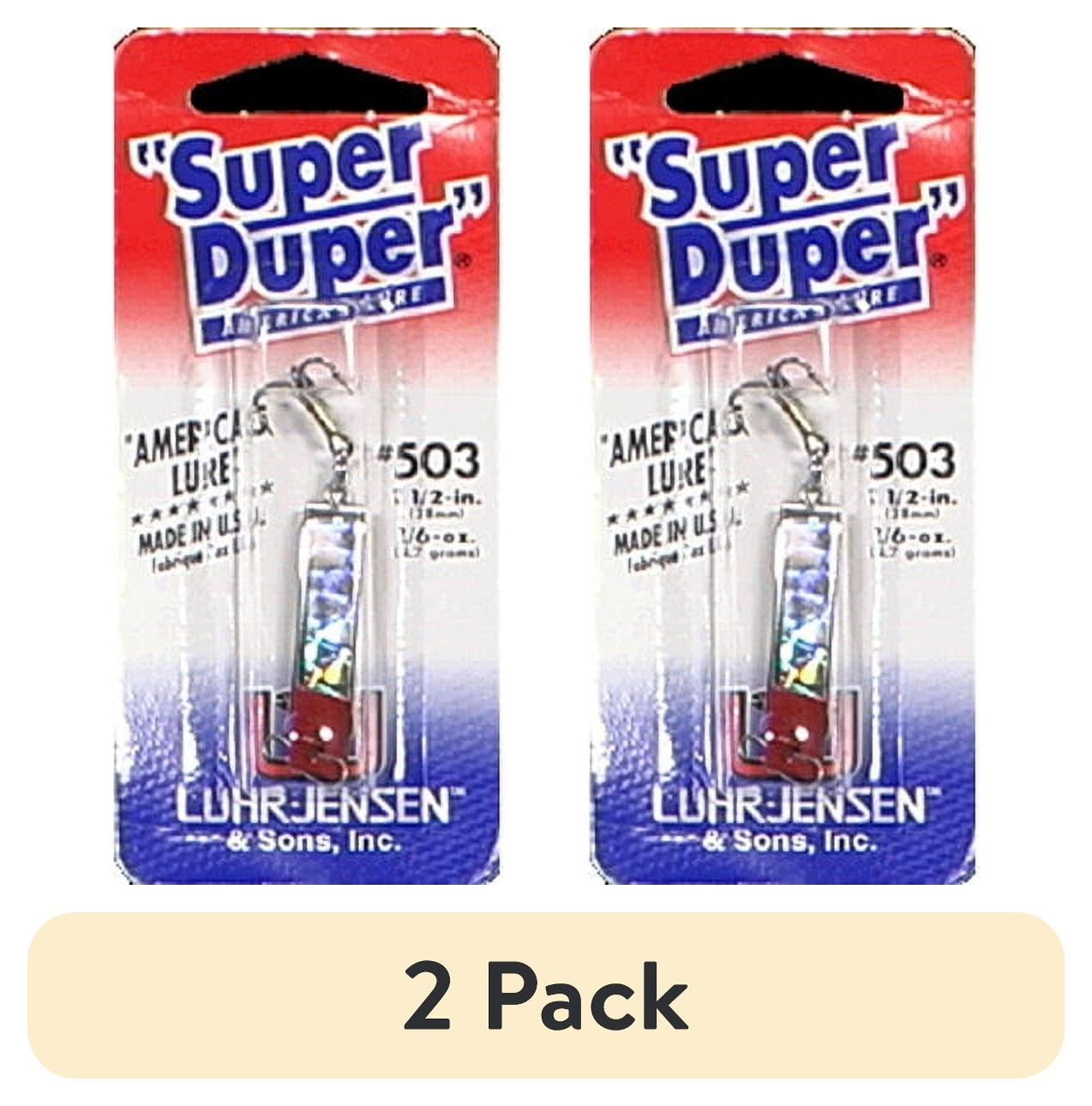 (2 pack) Luhr Jensen Super Duper Casting/Trolling U-Shaped Spoon Lure 1 ...