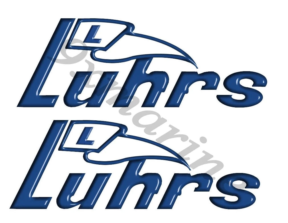 Luhrs Vintage Two Remastered Stickers for boat restoration project. 10 ...