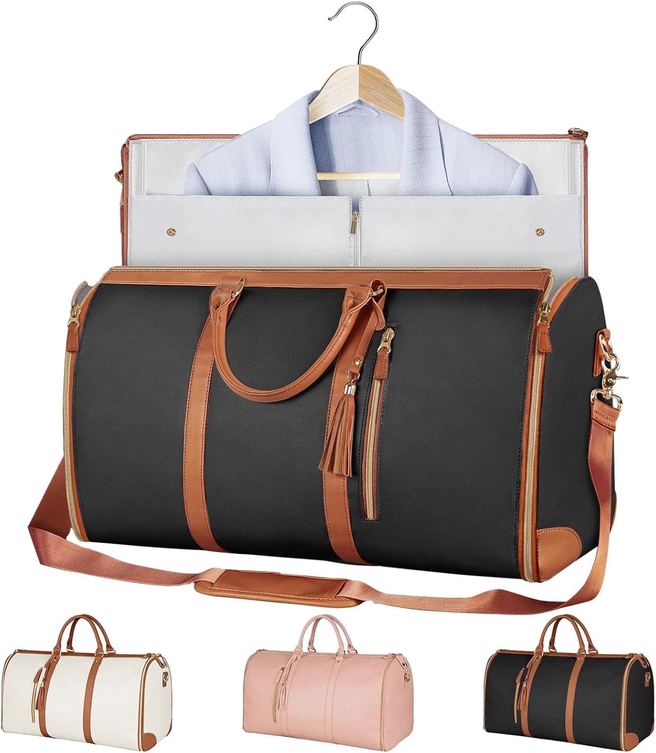 Travel Bag Garment Bag for Women, Carry On Convertible Travel Bag ...