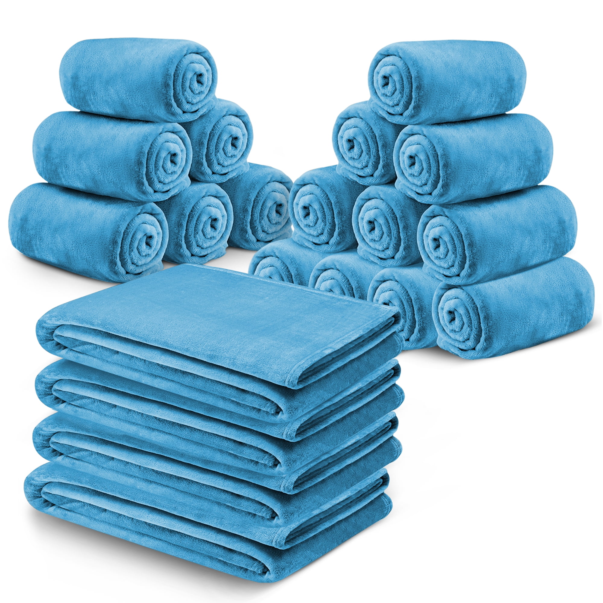 Moonlight20015 Wholesale Fleece Throw Blankets 20-Packs All-Season Soft ...