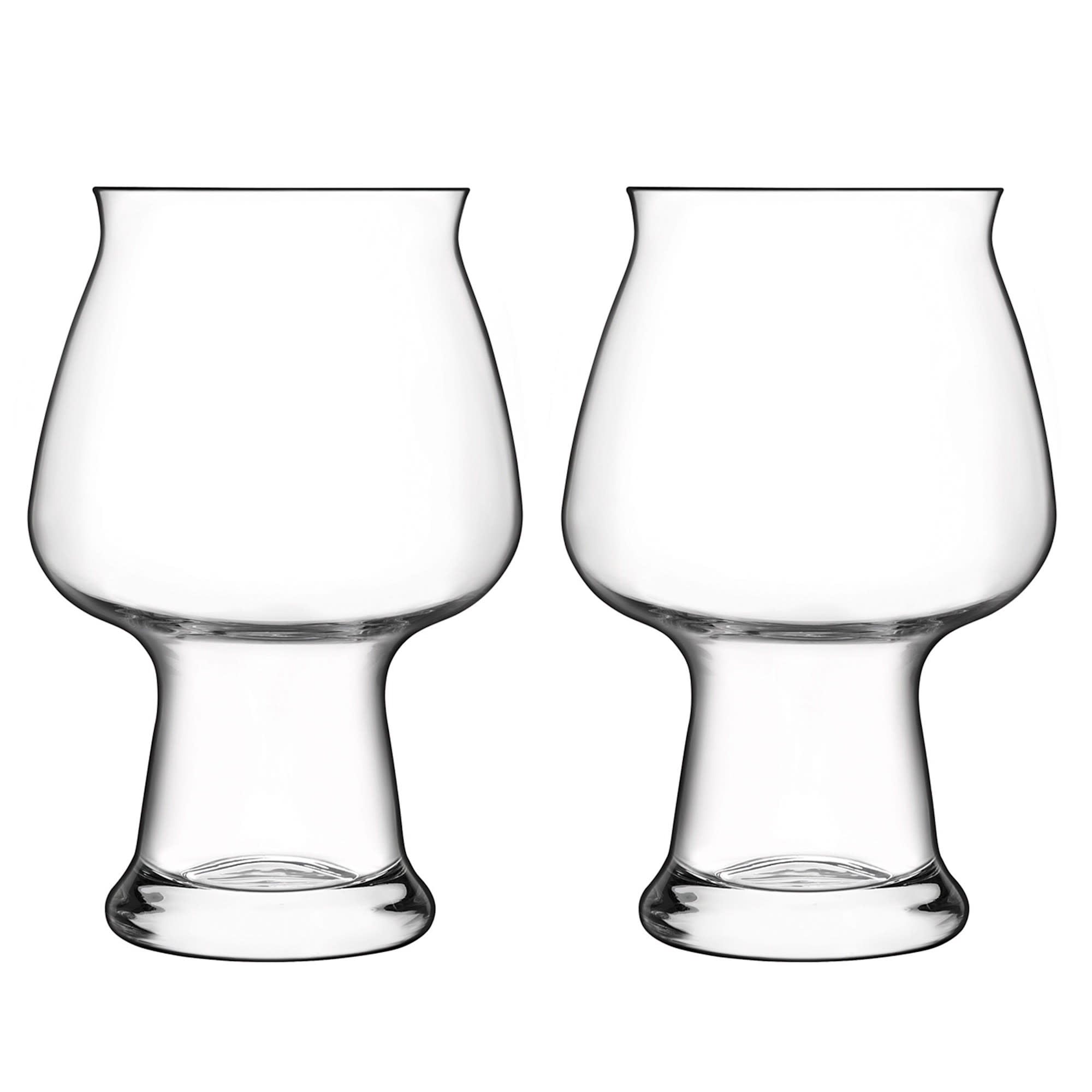 Luigi Bormioli Birrateque Cider Beer Glasses - Set of 2, Clear ...