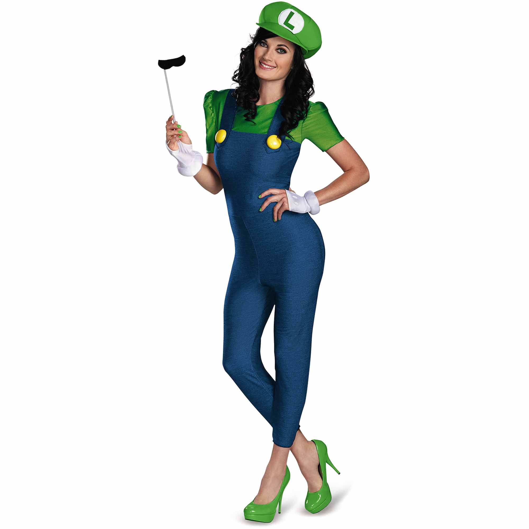 Luigi Deluxe Women\'s Adult Halloween Costume - Walmart.com
