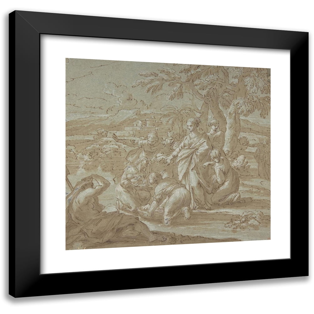 Luigi Garzi 13x12 Black Modern Framed Museum Art Print Titled - The ...