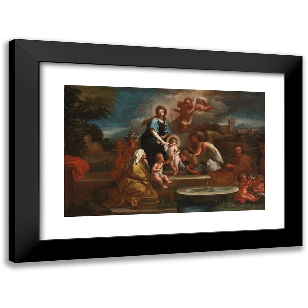 Luigi Garzi 14x11 Black Modern Framed Museum Art Print Titled - Holy ...