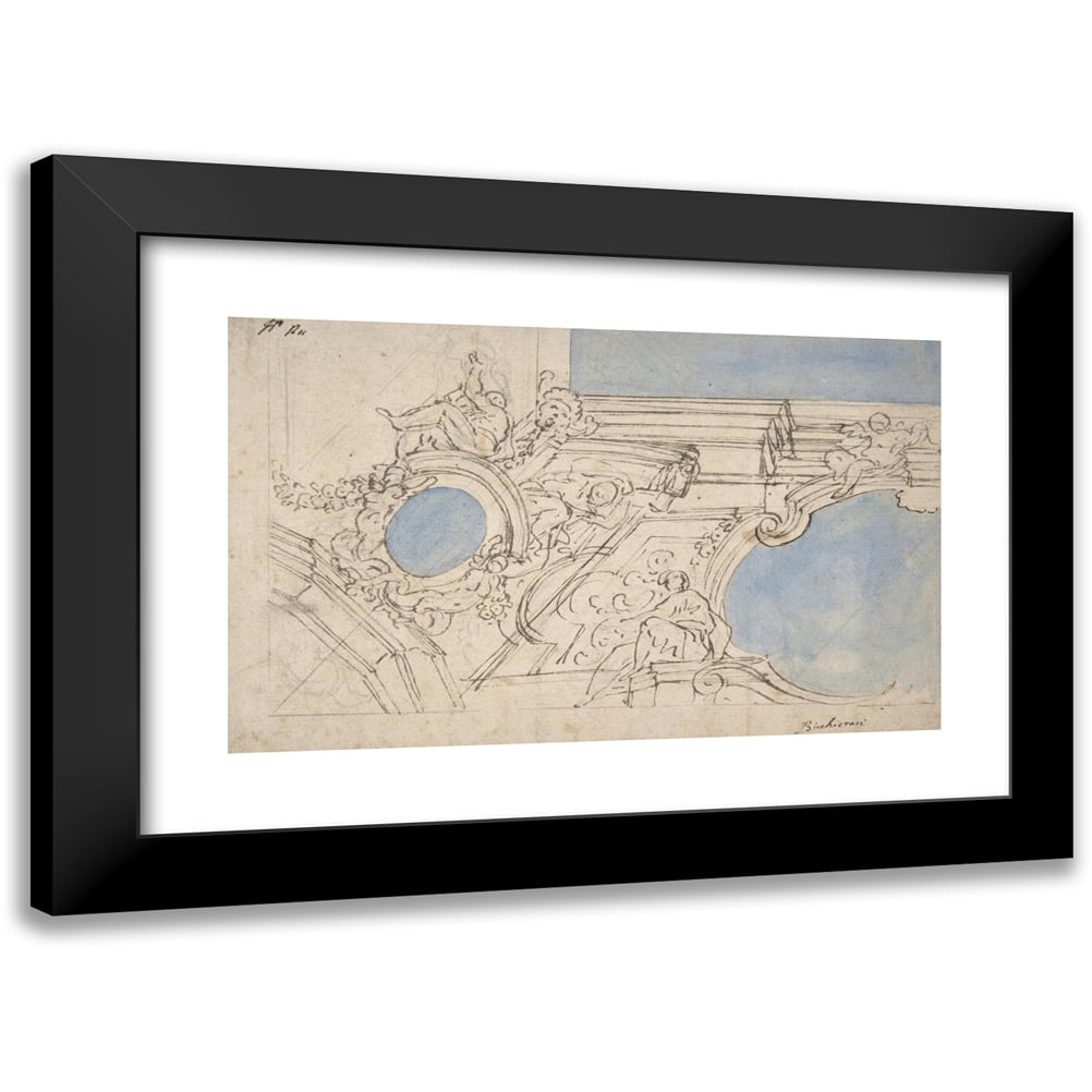Luigi Garzi 18x13 Black Modern Framed Museum Art Print Titled - A ...
