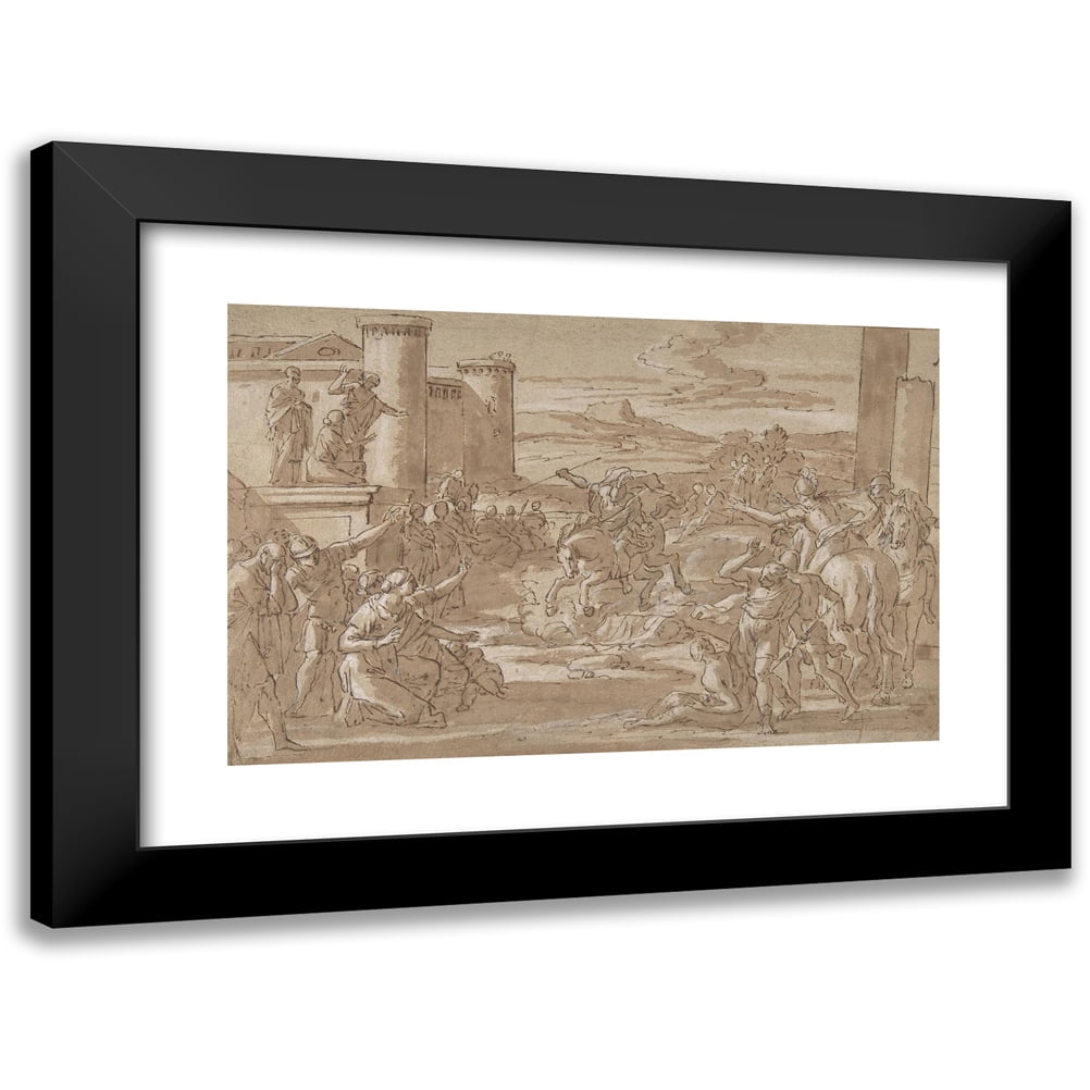 Luigi Garzi 24x17 Black Modern Framed Museum Art Print Titled - Marcus ...