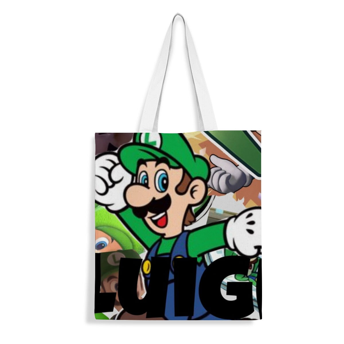 Luigi Mansion canvas Tote Bag handbag: Cute cat design tote for women ...