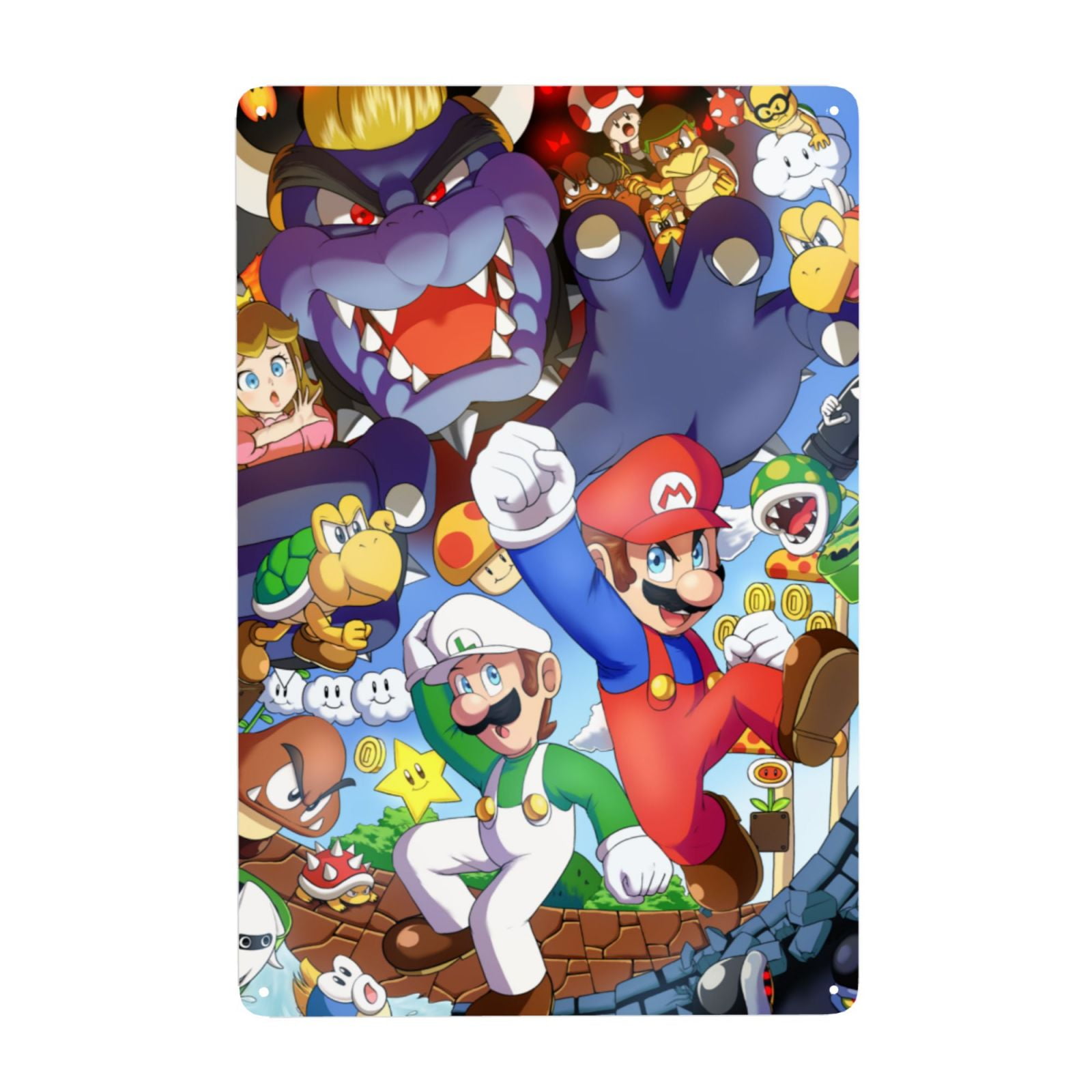 Luigi Mario Bros. Movie Metal Tin Sign Decoration Wall Art Gift For ...