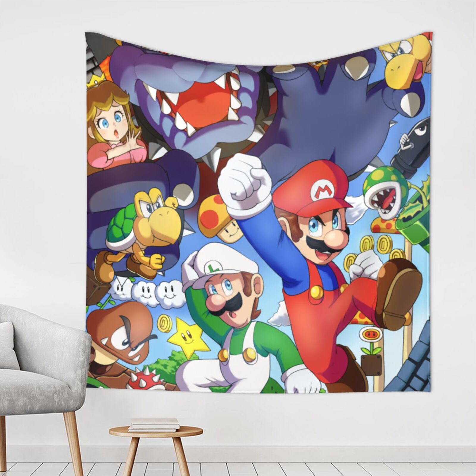 Luigi Mario Bros. Movie Tapestry Decoration Luxury Wall Hanging ...