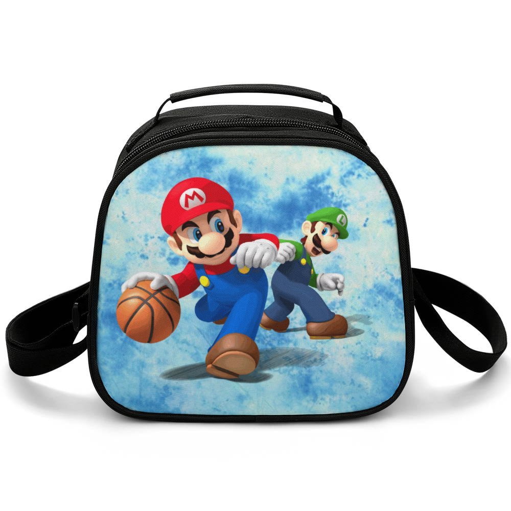 Luigi Mario Insulated Lunch Bag Portable Lunch Box Reusable Therma Meal ...